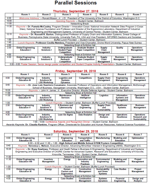 Program | IEOM DC 2018